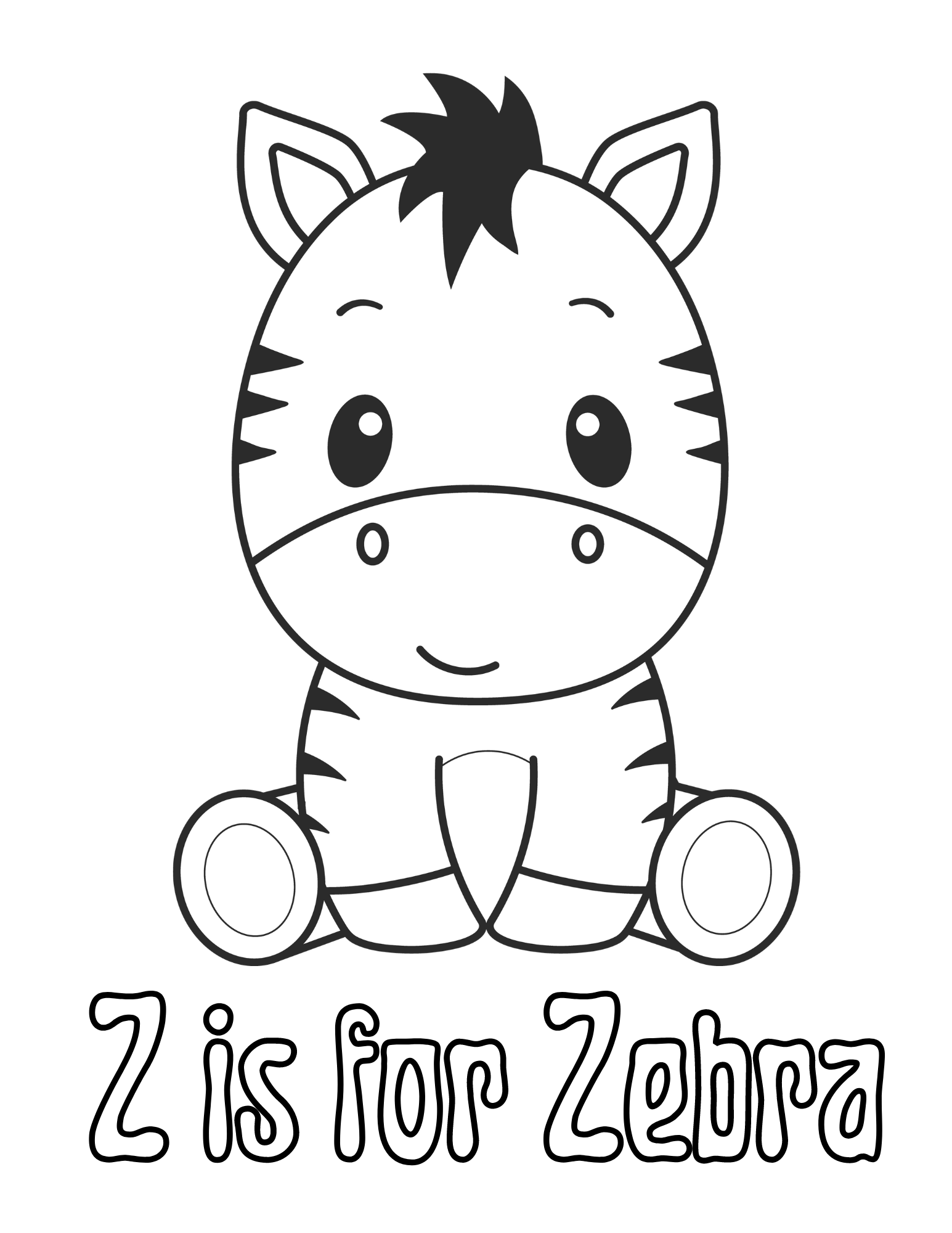 6 Free Printable Zebra Coloring Pages