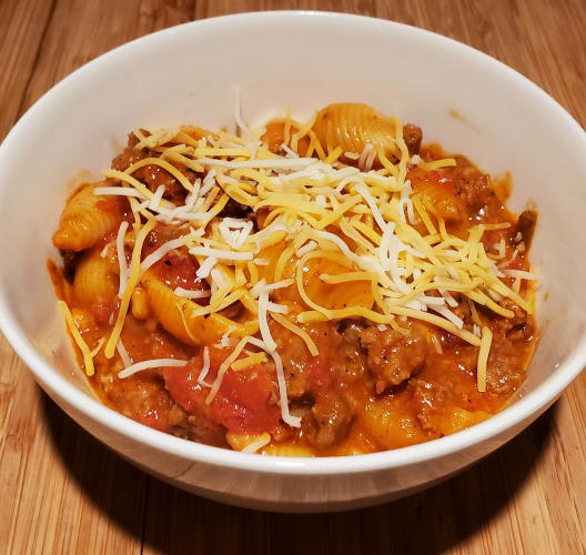 Easy Instant Pot taco pasta! Perfect busy weeknight dinner!