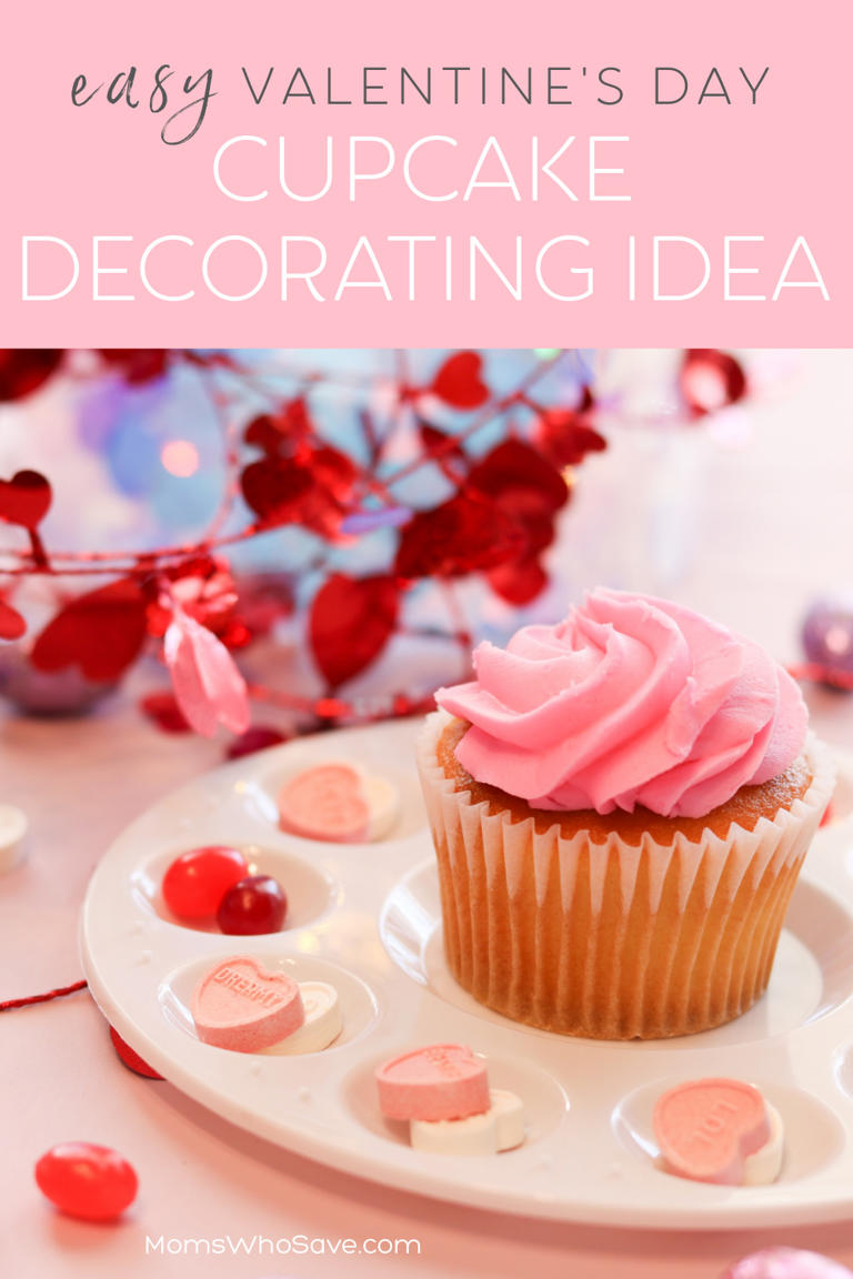 A fun & easy way to decorate Valentine cupcakes for kids