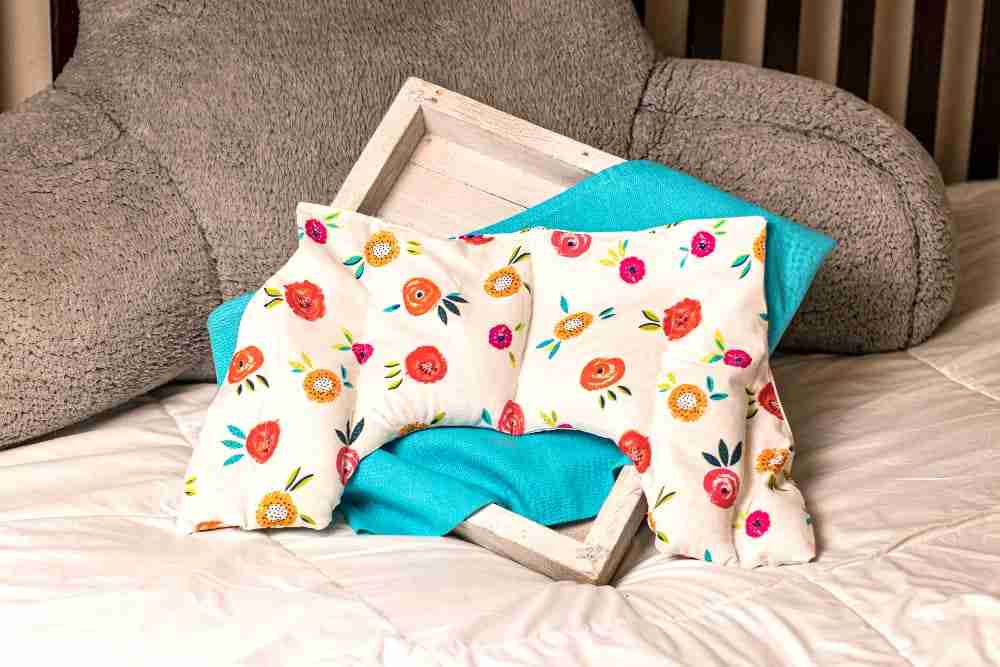 DIY microwavable neck heating pad