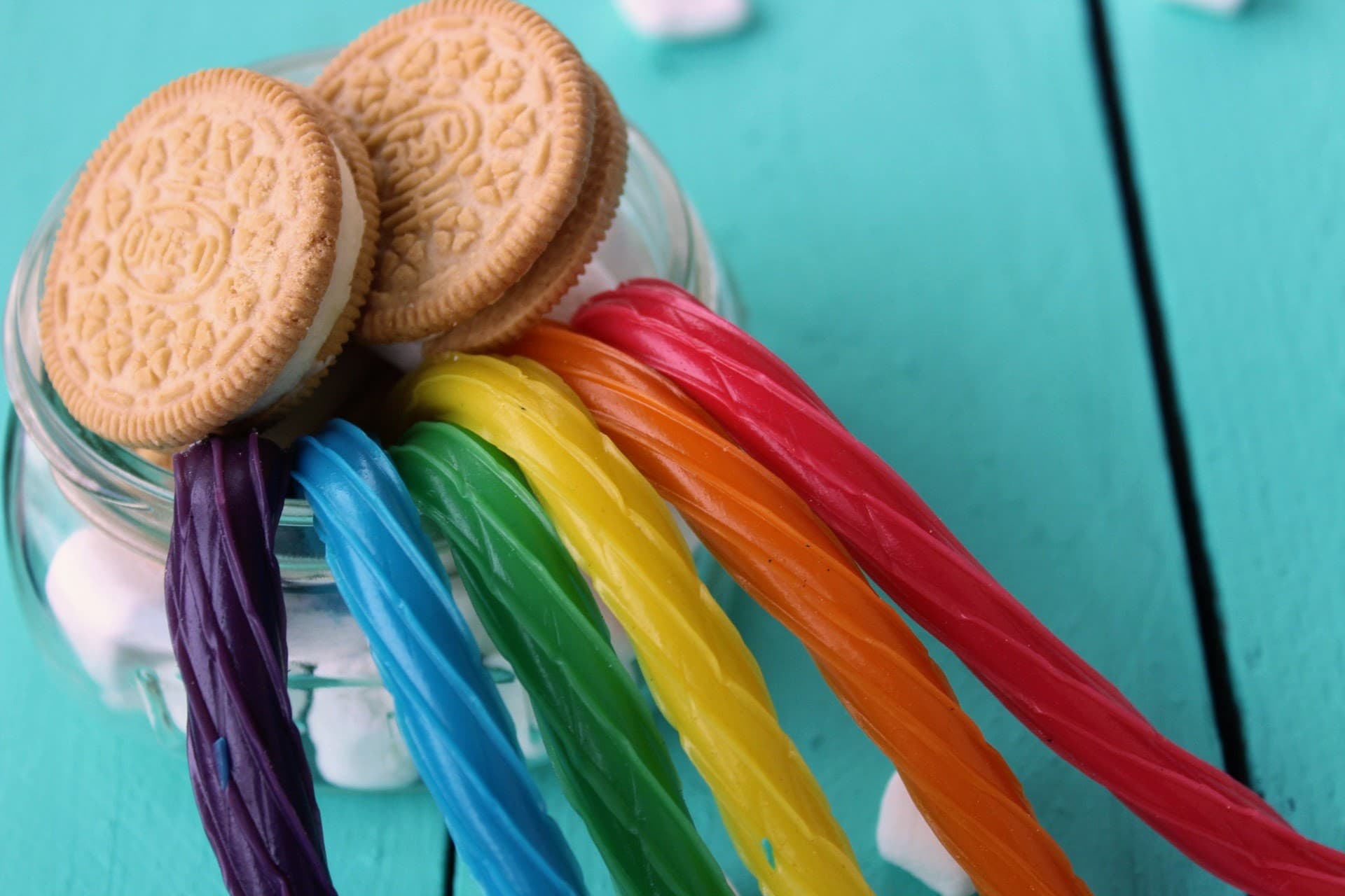 Rainbow Twizzlers | Rainbow Party Ideas