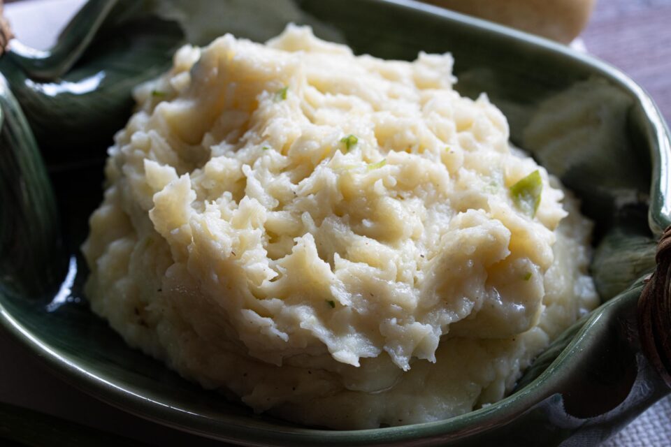 The easy traditional Irish champ potatoes