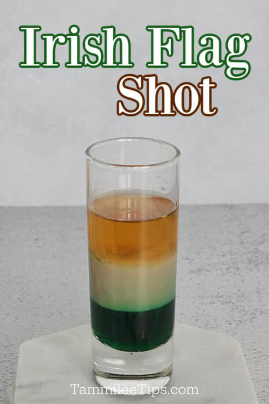 Epic layered Irish Flag Shot