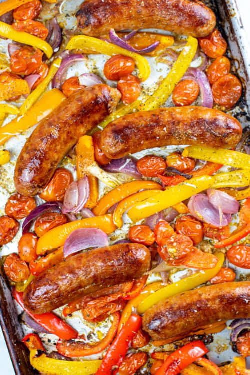 Sheet Pan Sausage and Veggies
