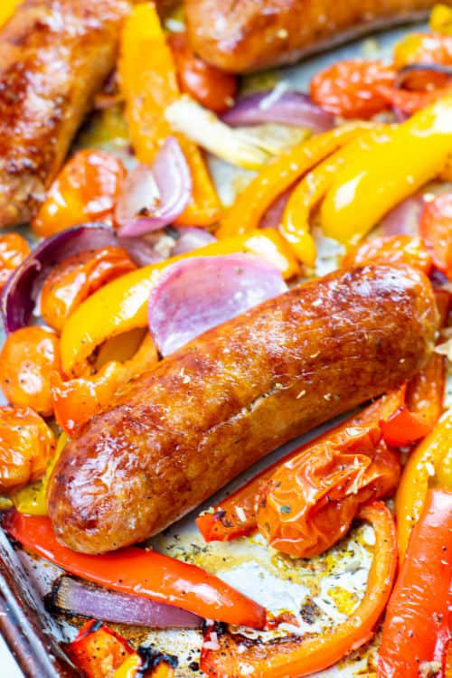 Sheet Pan Sausage and Veggies