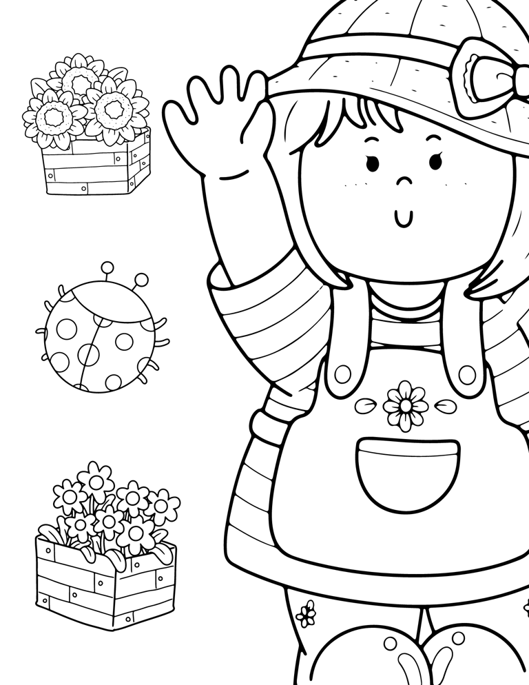 Female Meteorologist Coloring Page