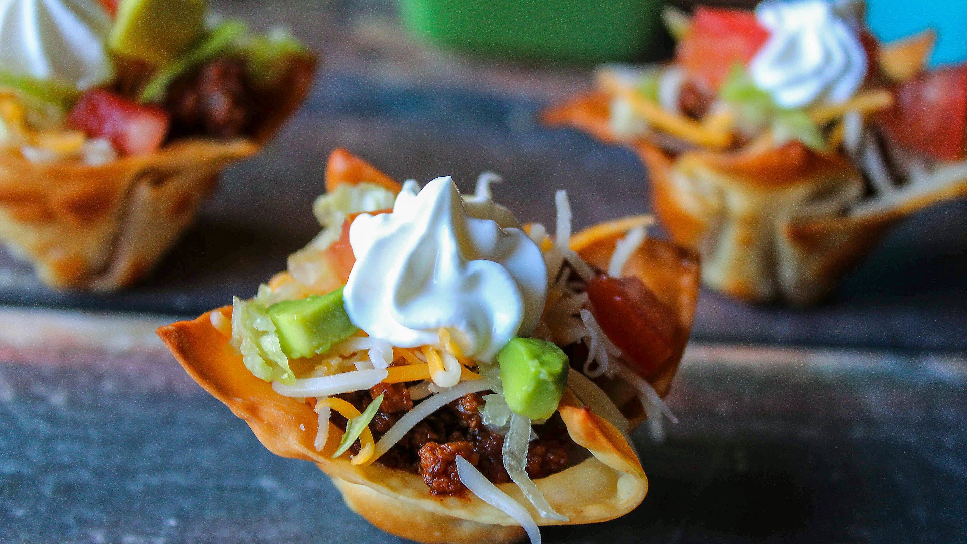 These taco bites are fun and tasty! Mini taco bites