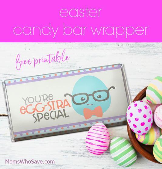 Free Easter Candy Bar Wrapper Printable
