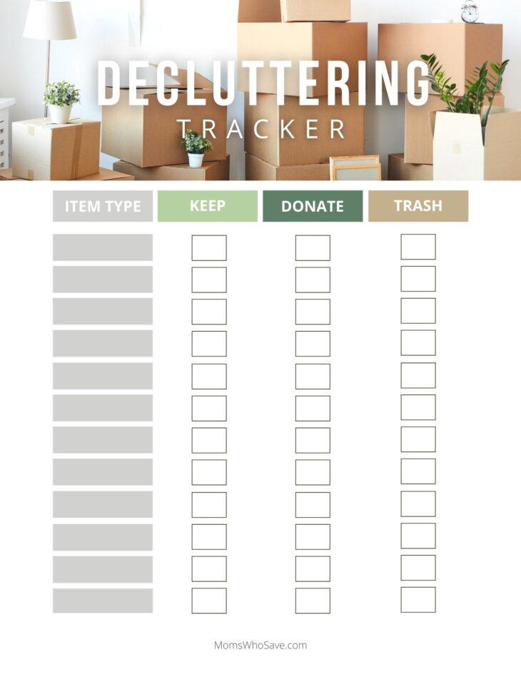 30-Day Declutter Challenge & Decluttering Checklist (Free Printables)