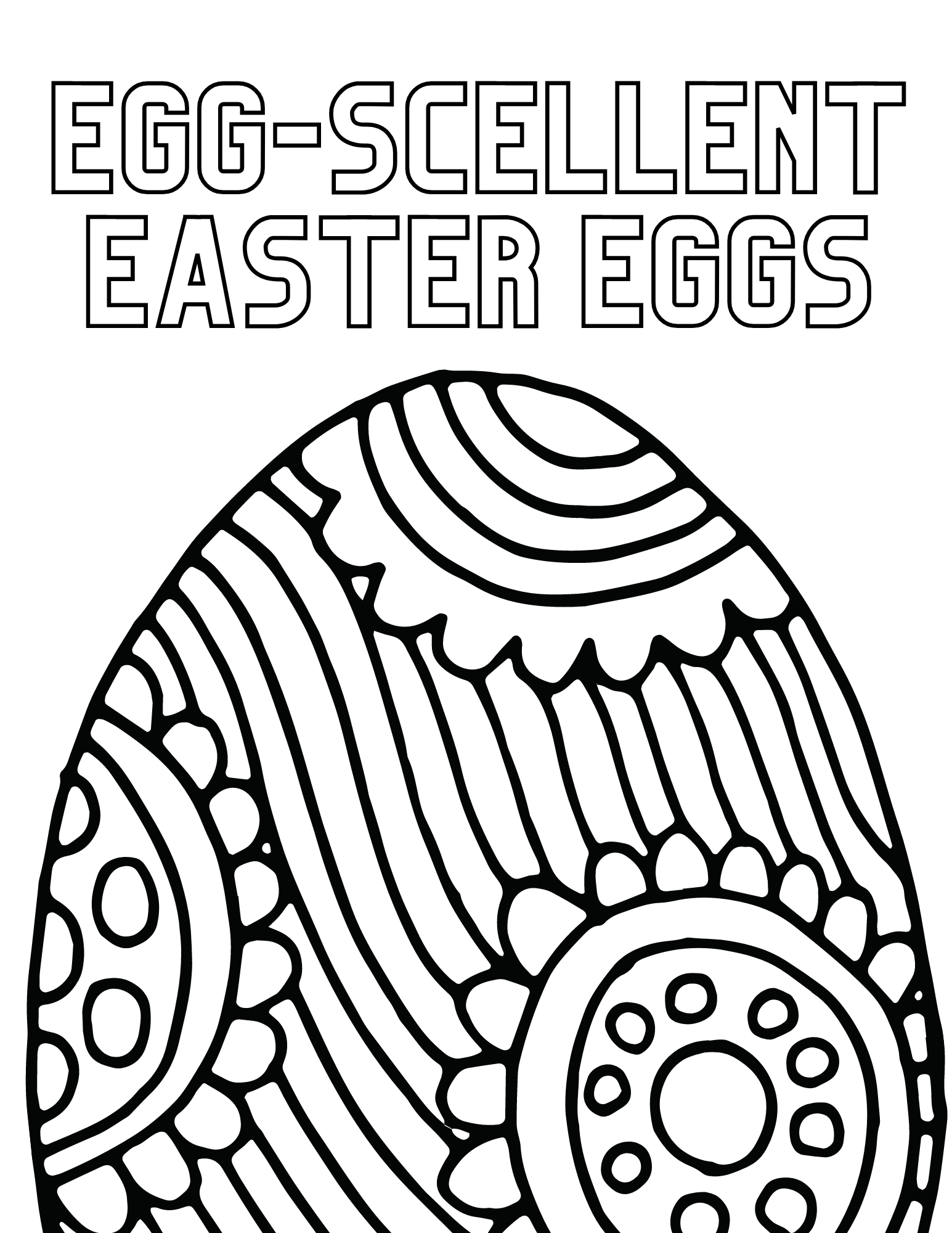 5 Egg-scellent Easter Egg Coloring Pages