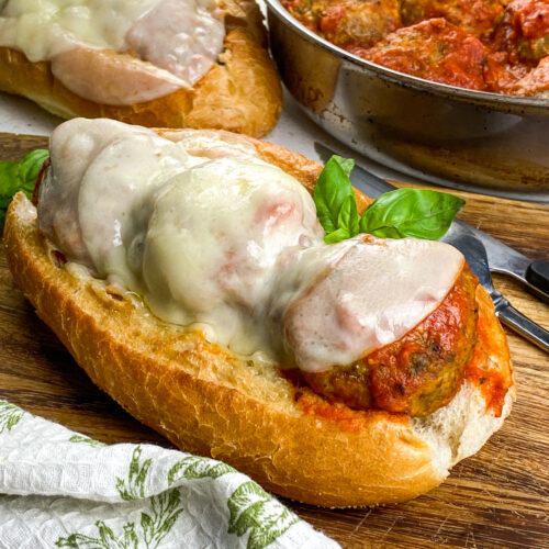 Easy Cheese-Stuffed Meatball Subs Recipe