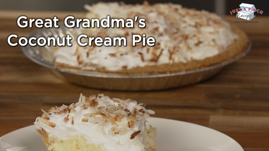Great grandma's coconut cream pie