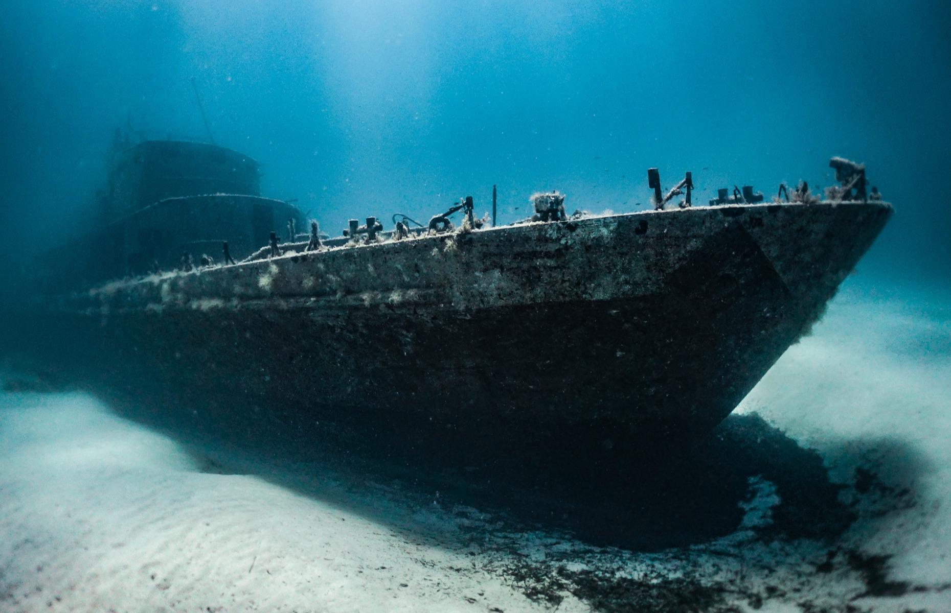 Titanic and other famous shipwrecks photographed underwater