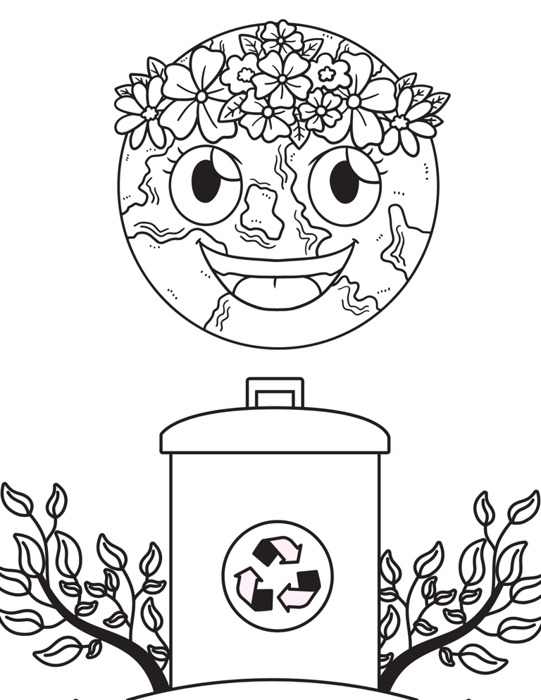 7 Earth Day Coloring Pages
