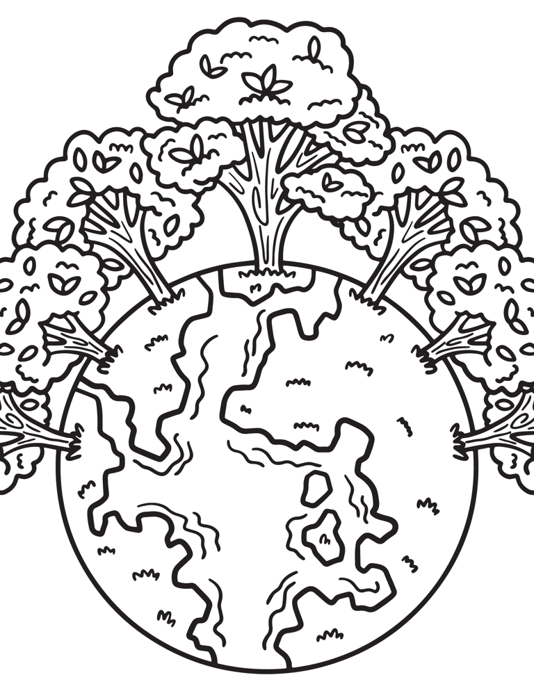 7 Earth Day Coloring Pages