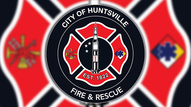 Huntsville Fire & Rescue units responding to structure fire on Patton Road