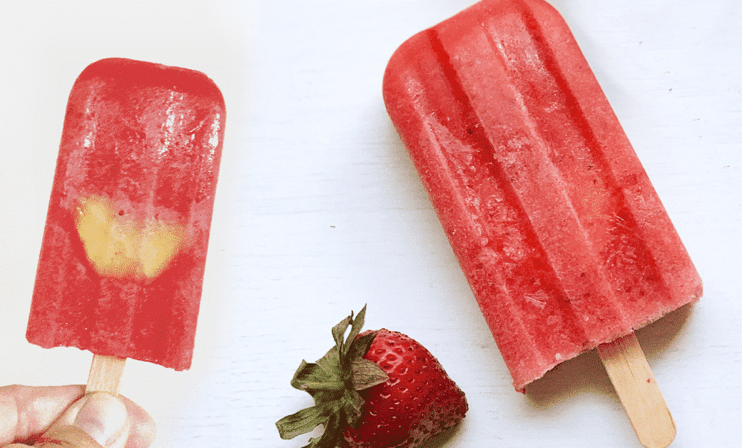 Make these CUTE Iron Man Fruit Pops