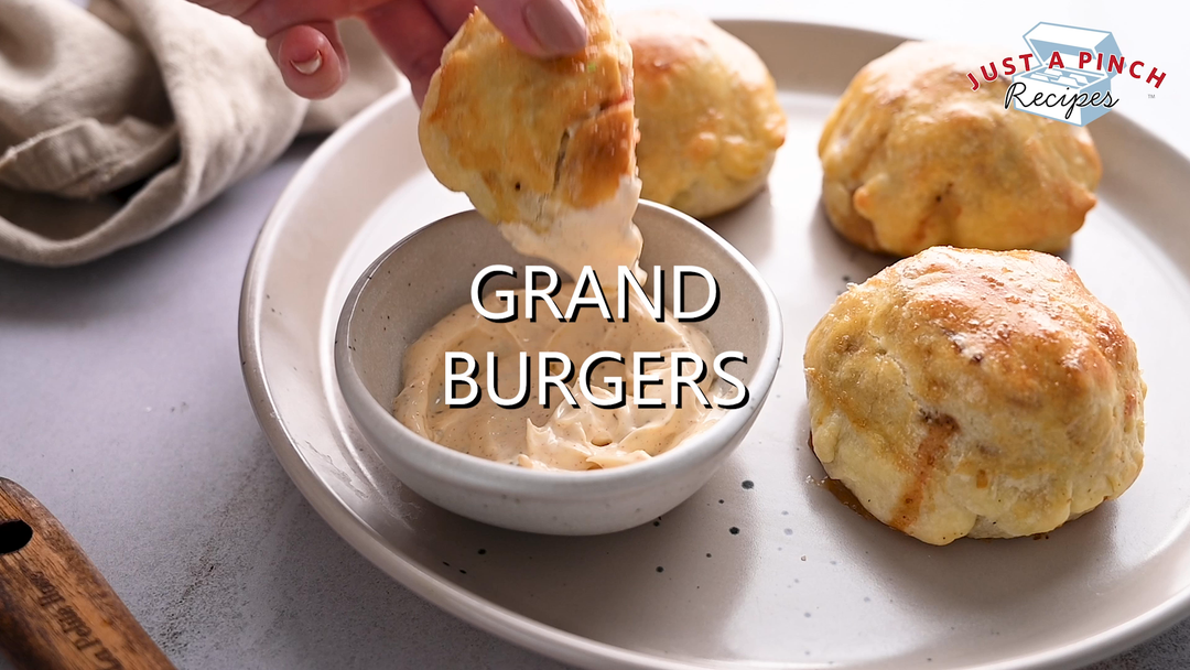 Flaky Grand Biscuits wrapped around juicy ground beef and cheese