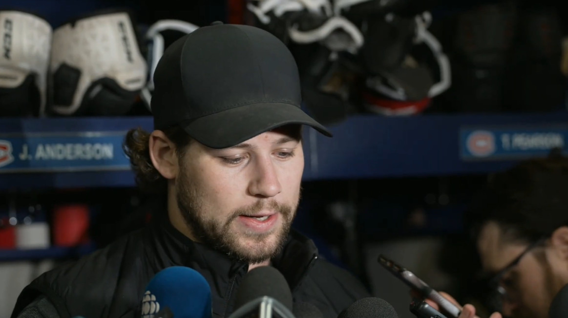 Josh Anderson absent from Canadiens practice