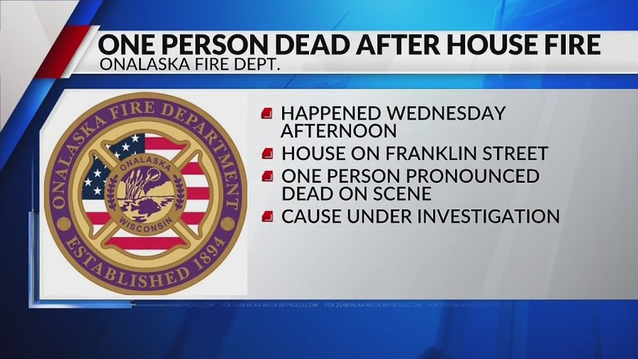 Onalaska house fire claims life