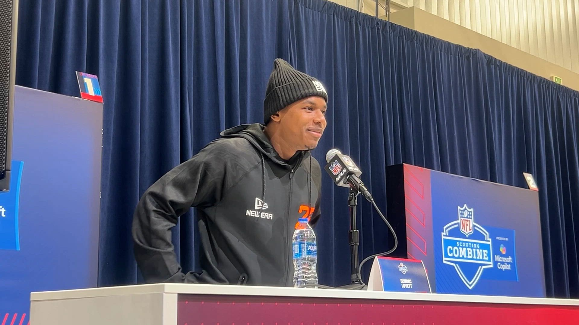 WATCH: Dominic Lovett Interview At The NFL Scouting Combine