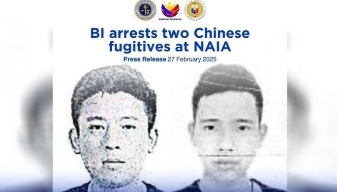 BI arrests 2 Chinese fugitives at NAIA