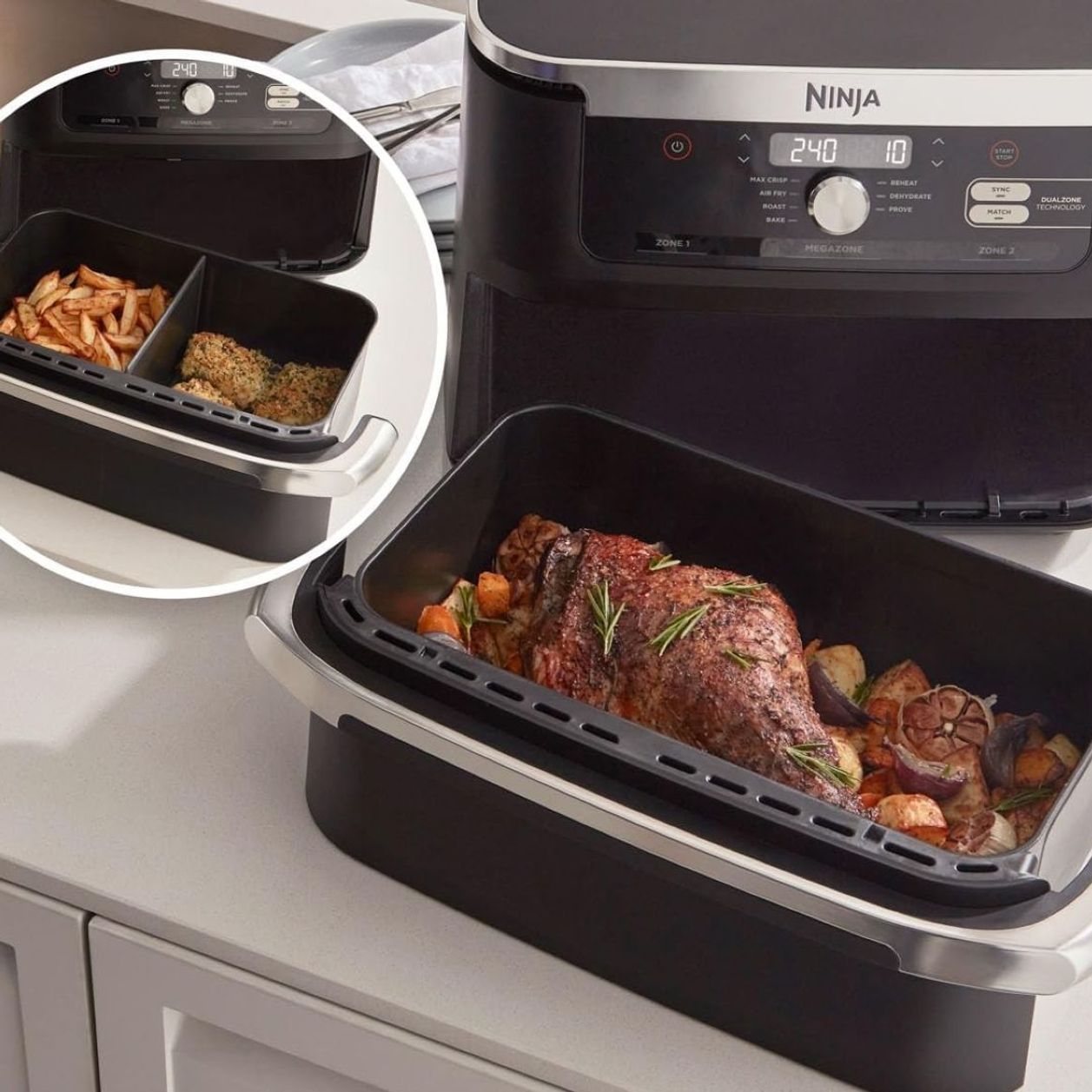 Le Ninja Foodi Flex AF500EU (l’un des meilleurs Airfryer du moment) est ...