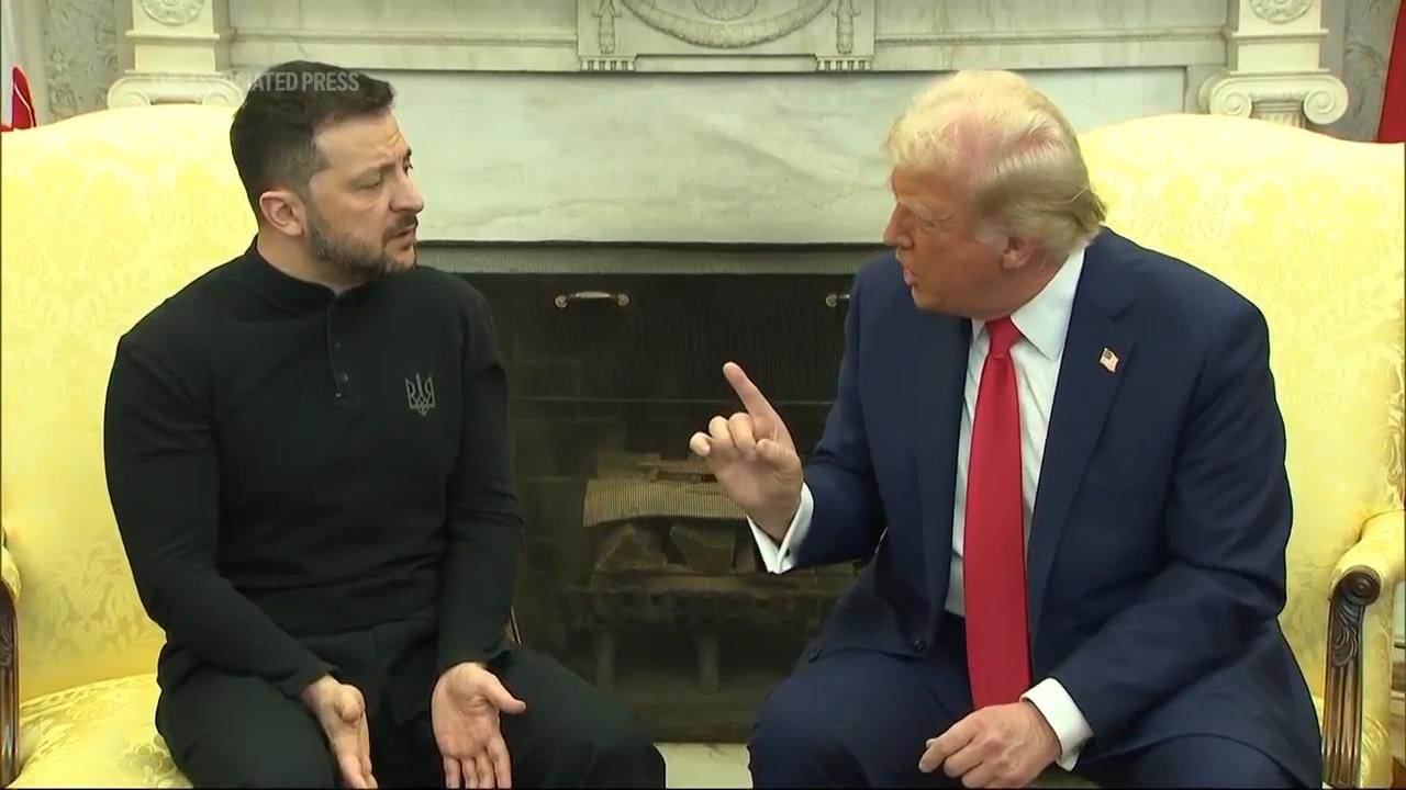 Trump shouts at Zelenskyy in Oval Office meeting, 'without us, you don ...