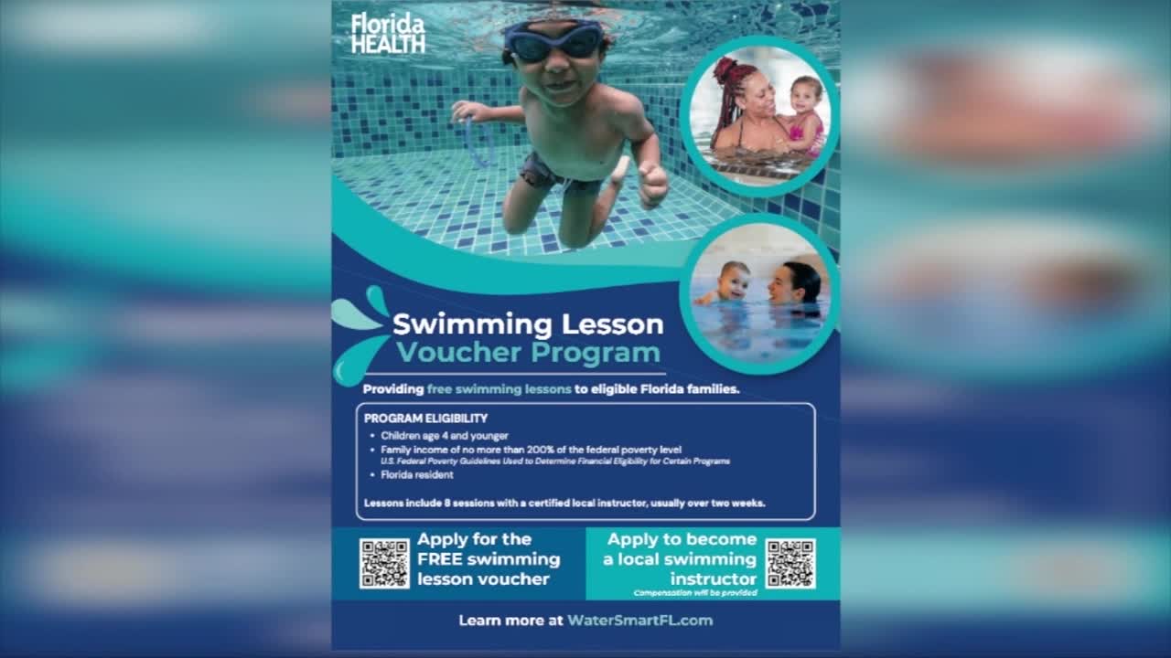 Florida Department of Health offering free swimming classes