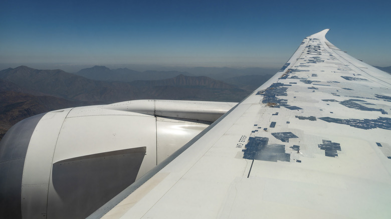 Duct Tape On An Airplane Wing? It's Actually Called Speed Tape