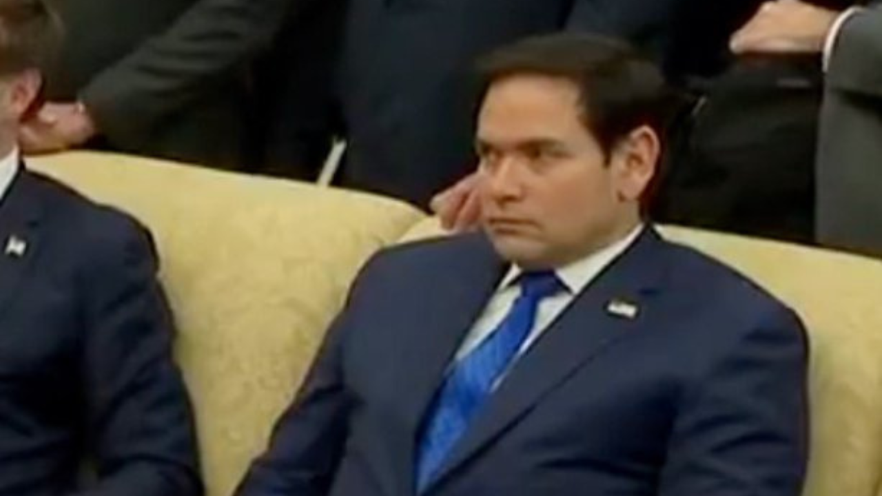 Marco Rubio's Expression During Trump-Zelenskyy Argument Sparks ...