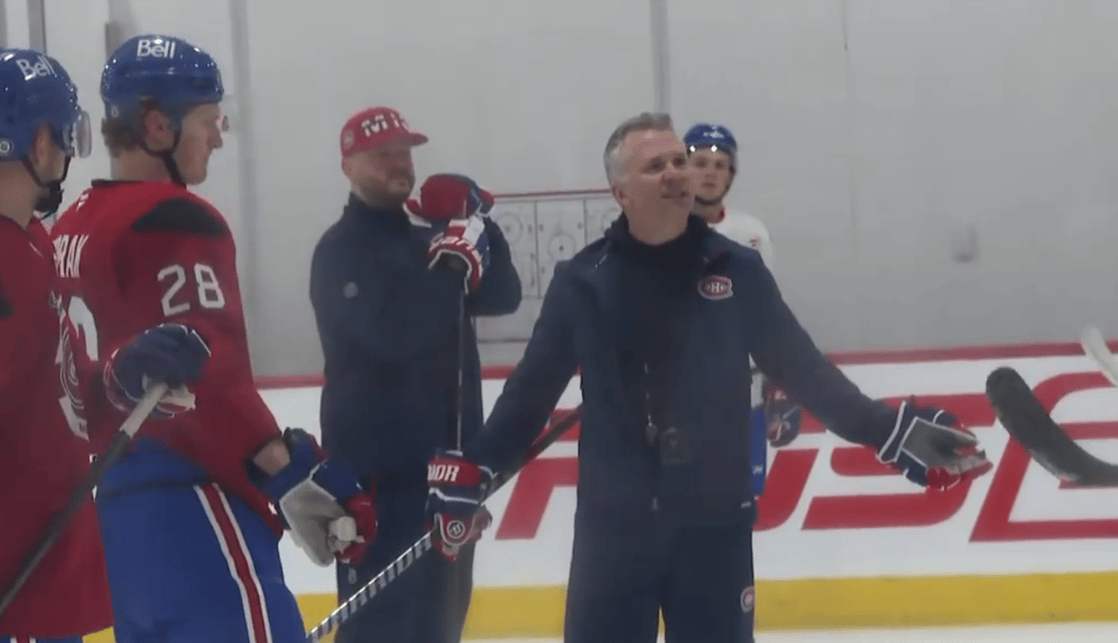 Martin St-Louis perd patience durant l’entraînement du CH