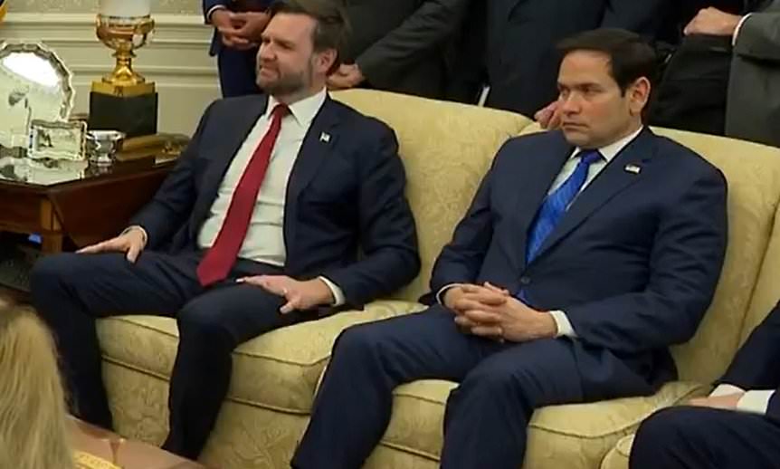 Marco Rubio's expression while Trump-Zelensky fight sent internet wild