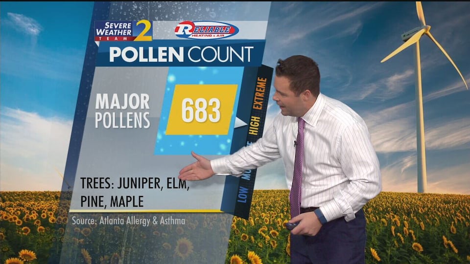 Highest pollen count of the year, so far, hits the metro area