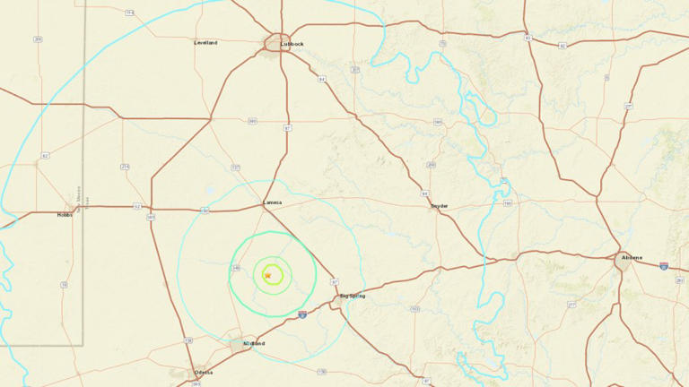 USGS reports 4.7 M earthquake southwest of Ackerly