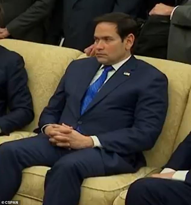 Marco Rubio's expression while Trump-Zelensky fight sent internet wild