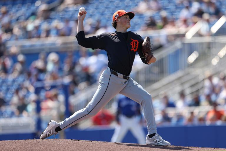 Detroit Tigers' Reese Olson turns up velocity in 10-7 loss to Blue Jays ...