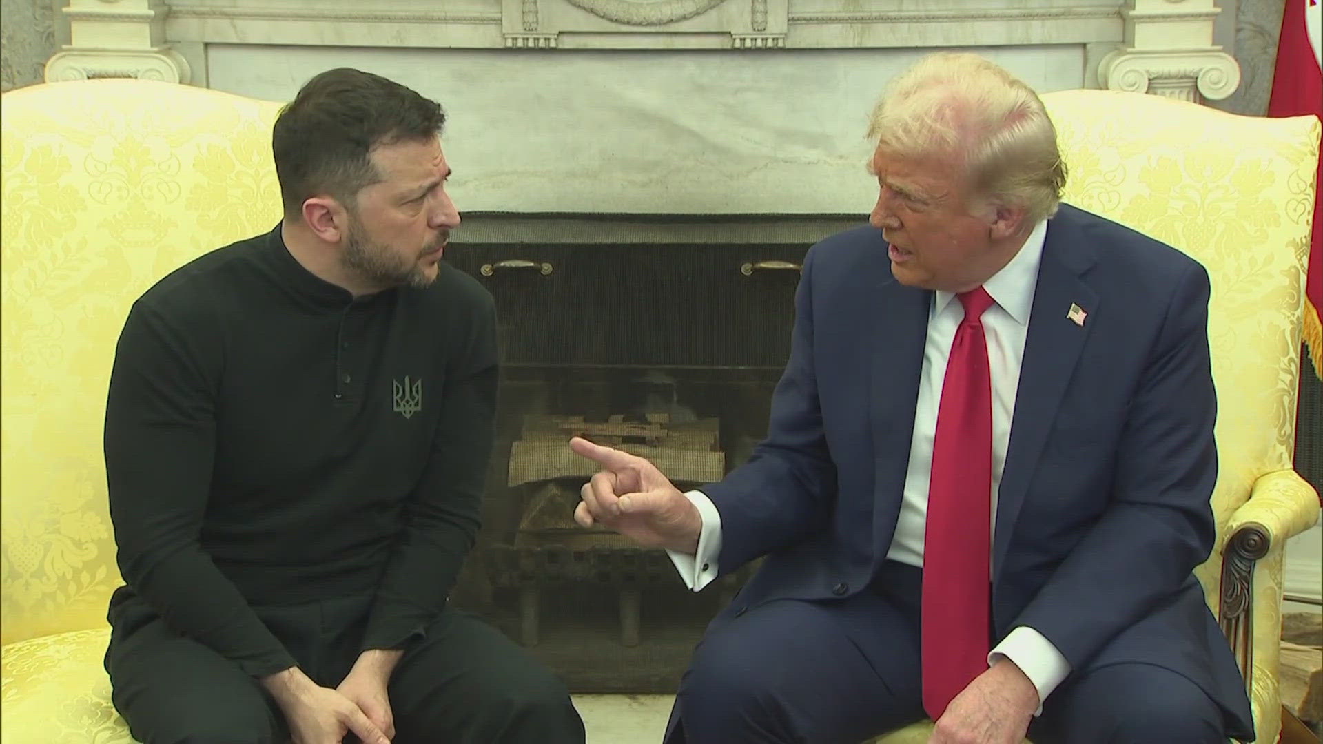 Tempers flare in White House meeting between President Trump, Ukrainian President Zelenskyy