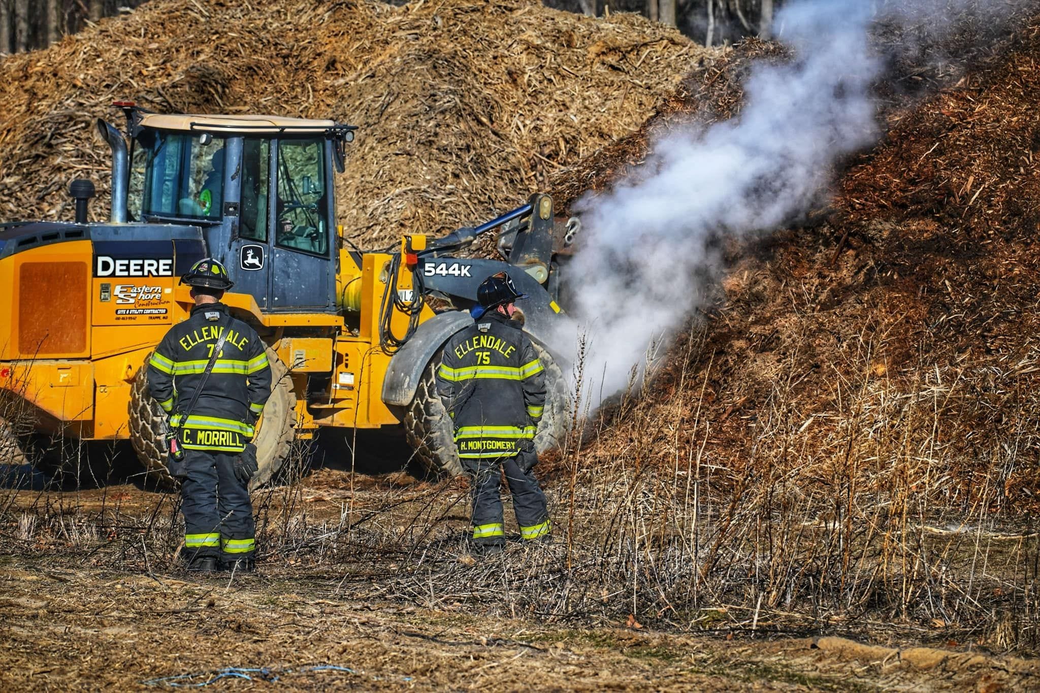 Mulch fire causes smoky conditions in Lincoln area