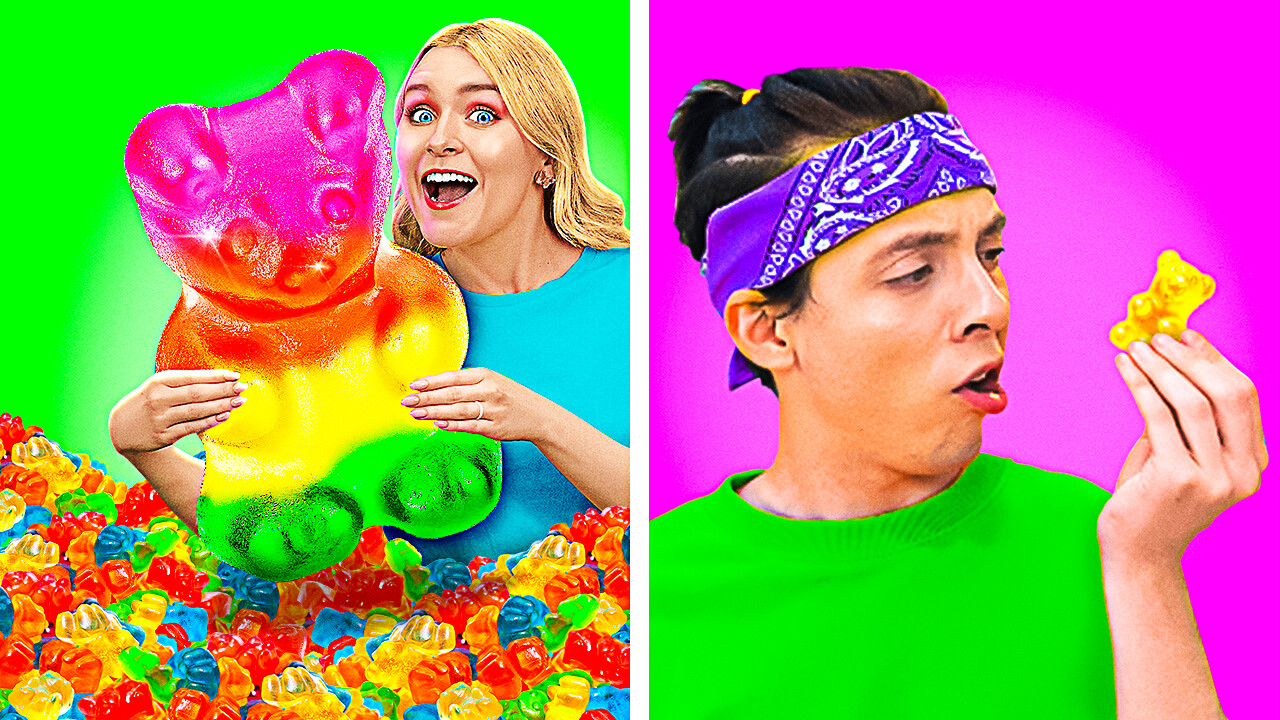 BIG BITES vs. TINY TREATS! | Size Matters in This Food Challenge!