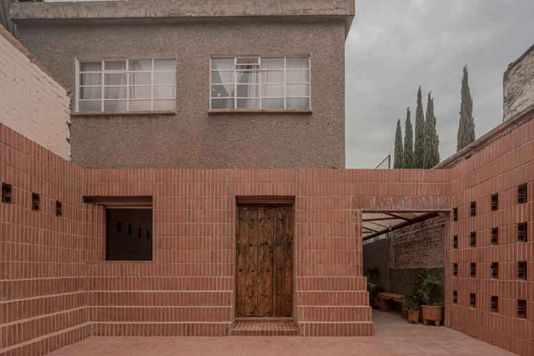 Mexico City house becomes temporary brick altar for religious relic