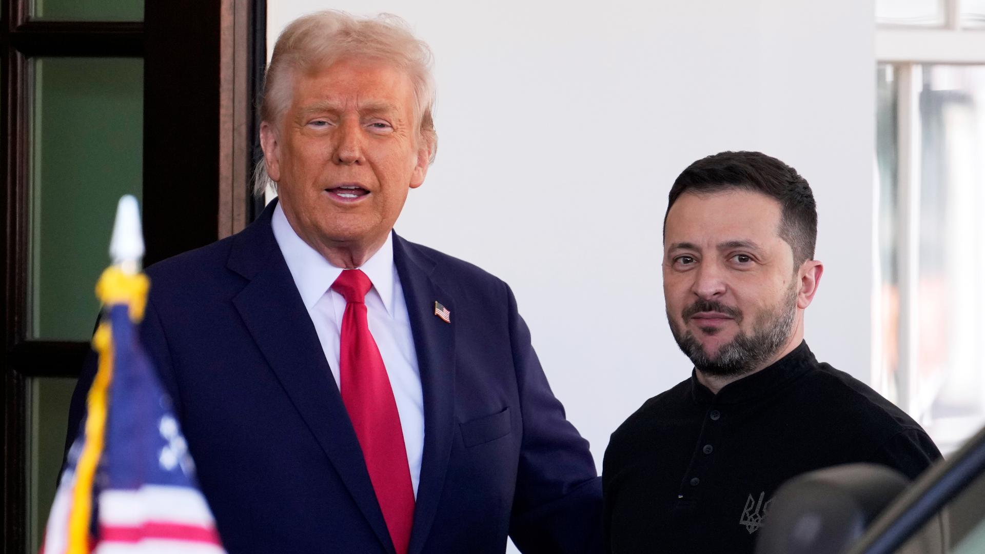 Meeting with President Trump and Ukrainian President Volodymyr Zelensky ...