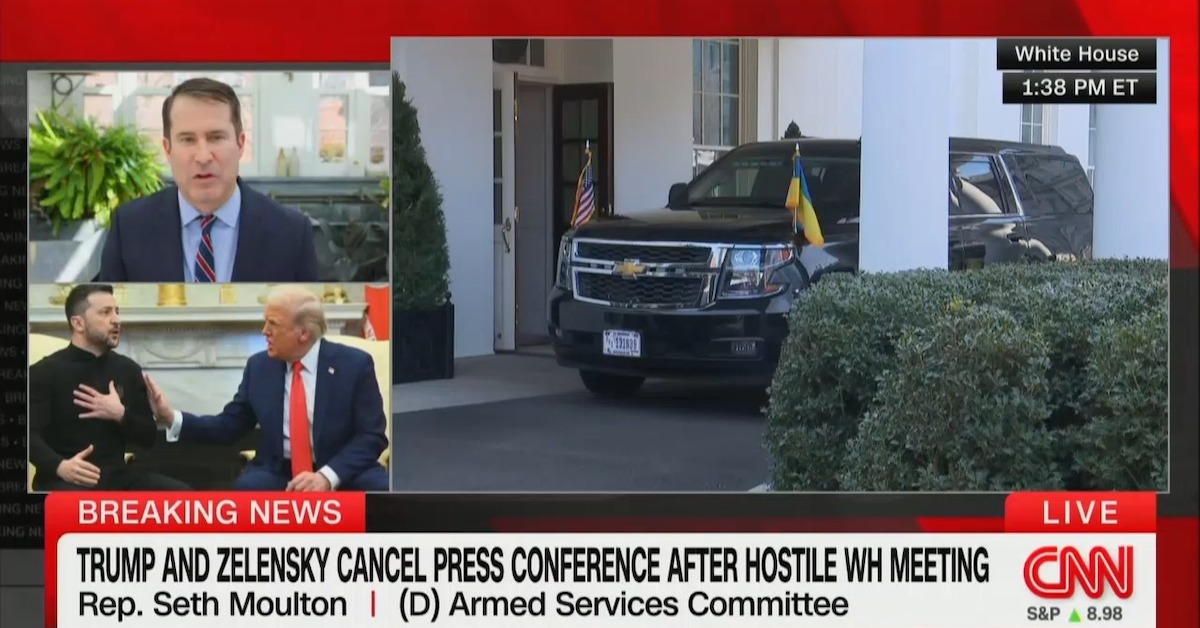 Stunned Seth Moulton Calls ‘Coward’ Trump’s Shocking Zelensky Meeting ...