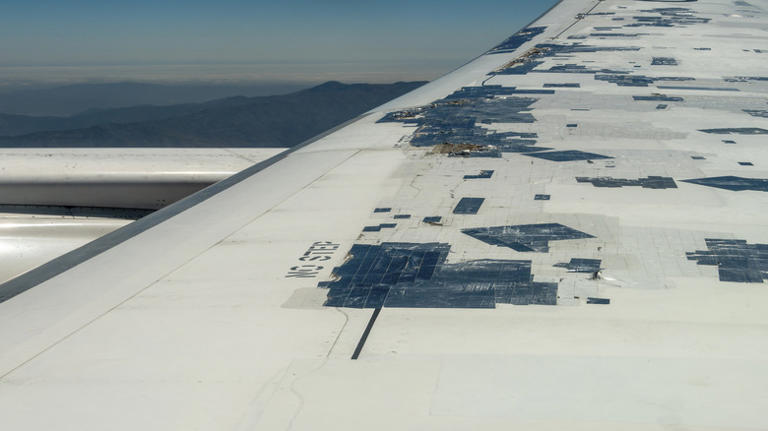 Duct Tape On An Airplane Wing? It's Actually Called Speed Tape
