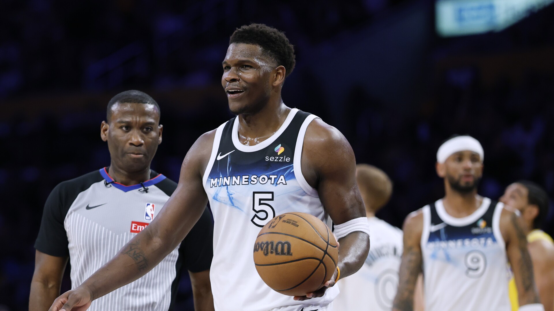 Anthony Edwards ejected, now faces one-game suspension after reaching ...