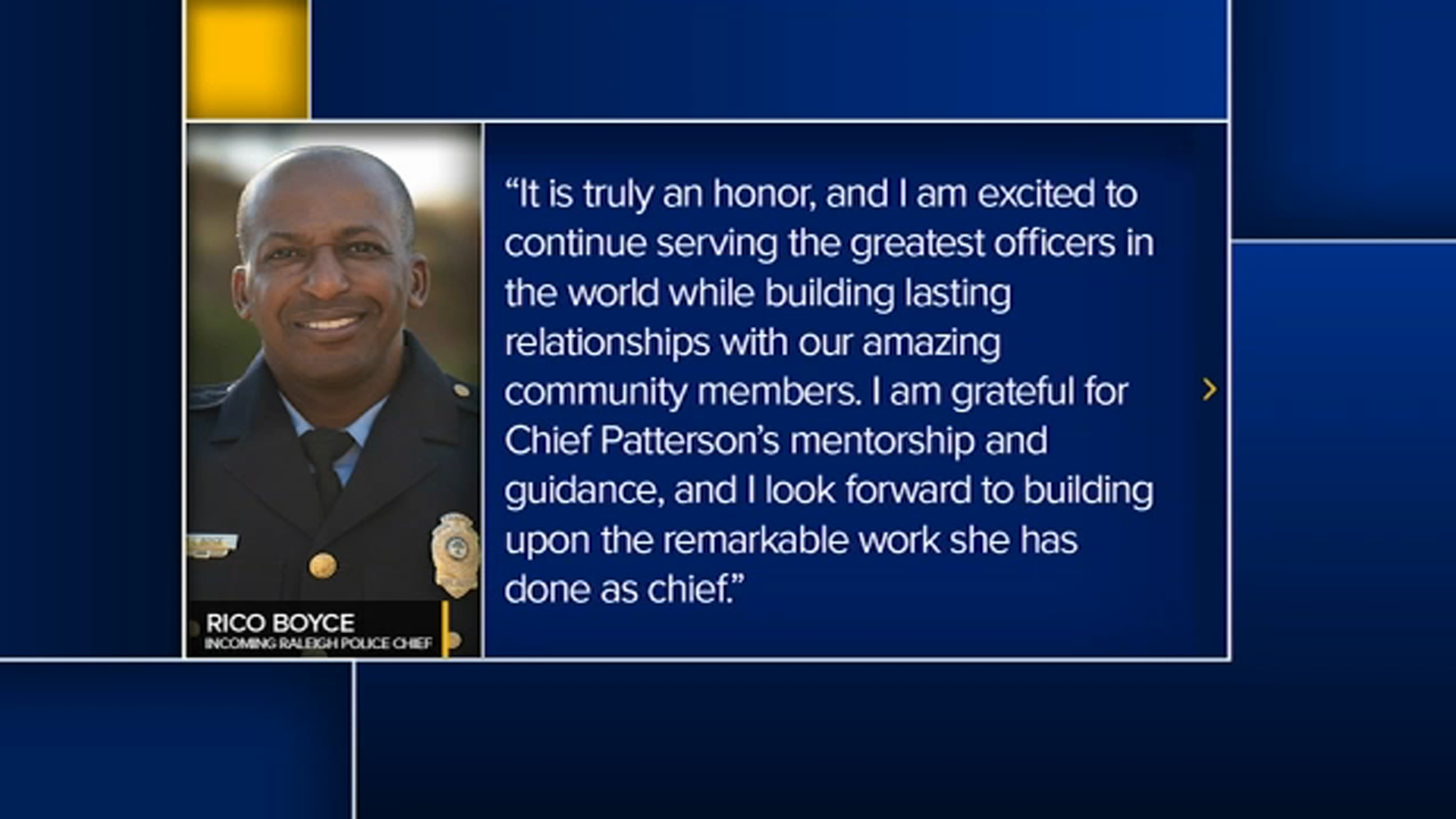 Rico Boyce named new Raleigh Police Department Chief as Patterson exits
