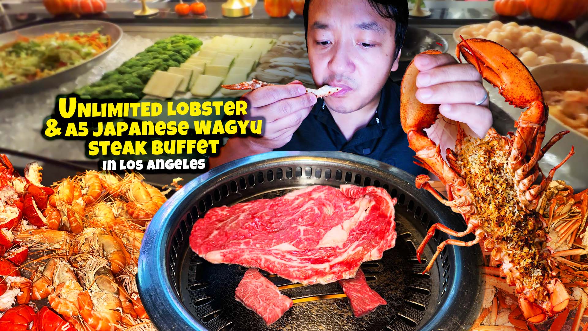 🦞$99 vs. $139 All You Can Eat LOBSTER + KING CRAB+ A5 Wagyu Steak Buffet in DOWNTOWN Los Angeles!