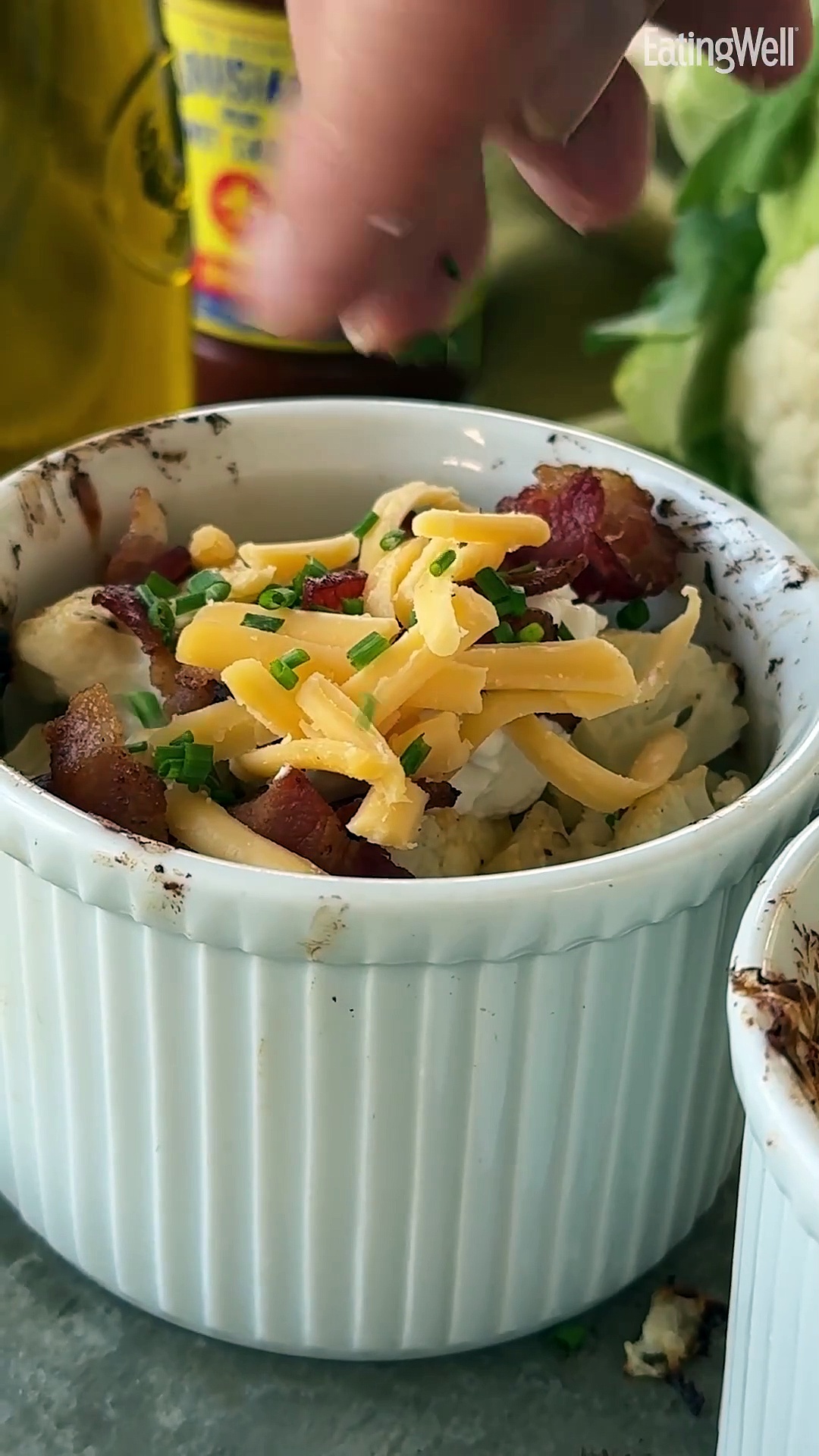 How to Make Mini Loaded Cauliflower Casseroles