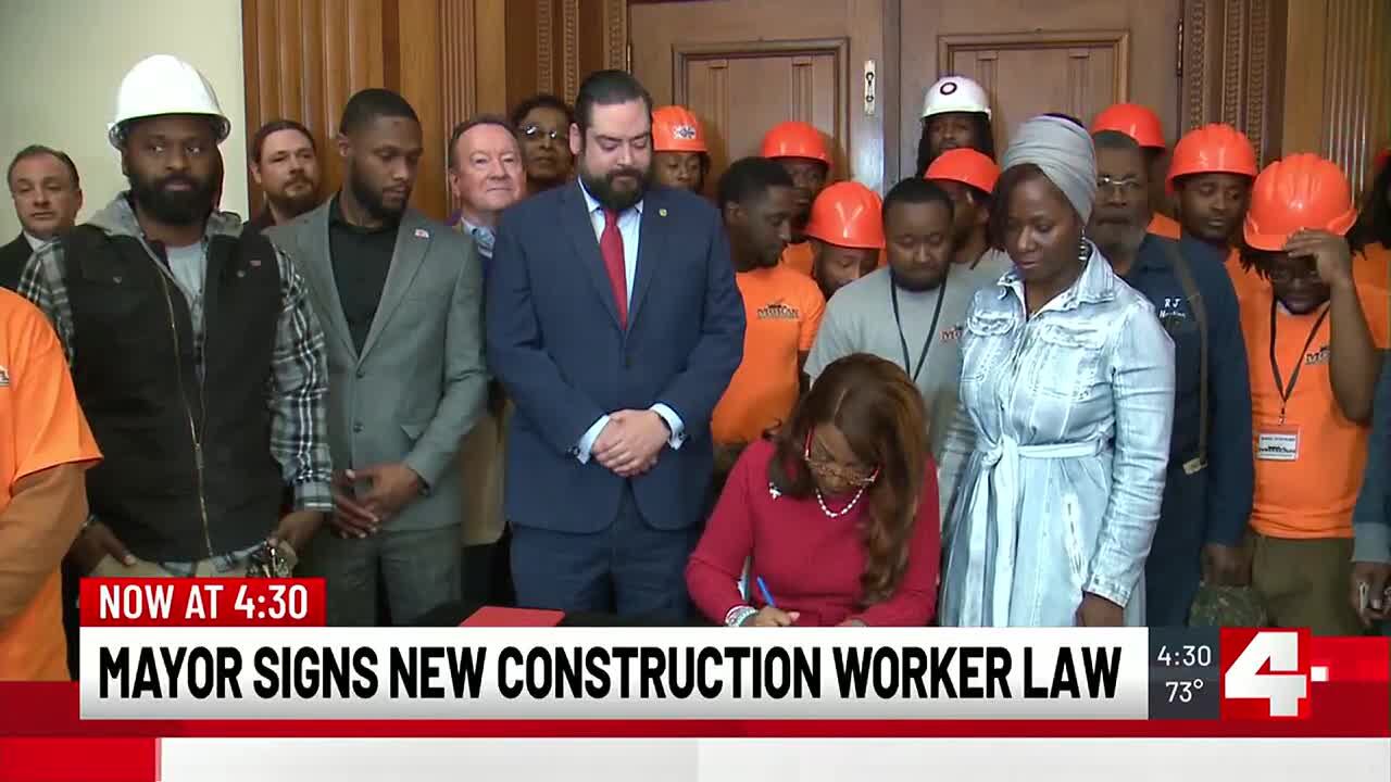 Mayor Jones signs bill to create a diverse construction workforce