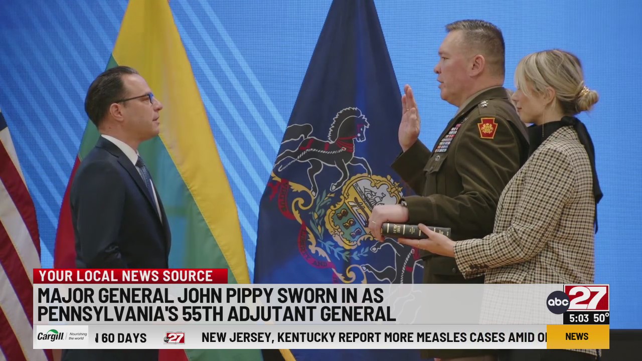 Major General John Pippy sworn in as Pennsylvania's 55th Adjutant General